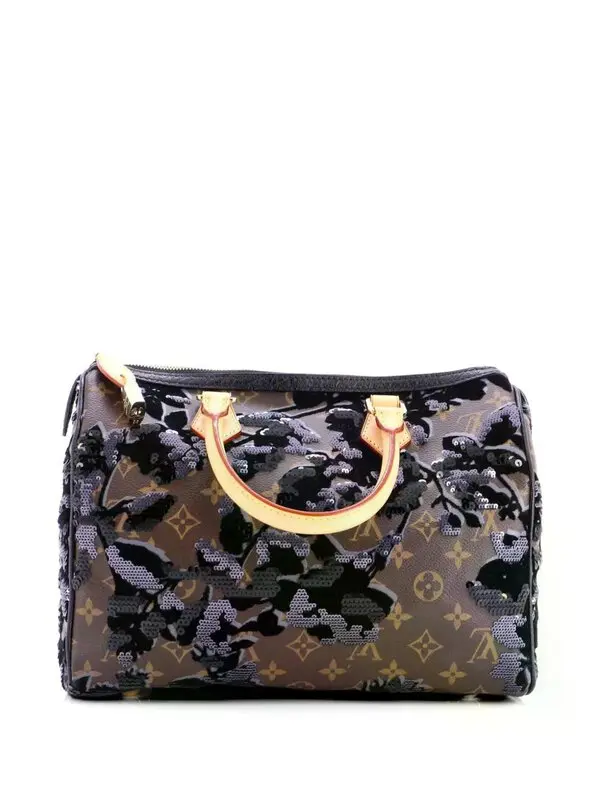 LOUIS VUITTON Monogram Canvas Speedy Satchel - Brown