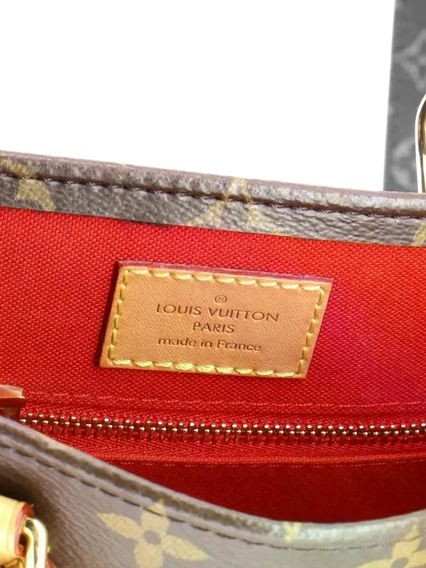 LOUIS VUITTON Monogram Canvas Sac Plat Nm Bb Tote Bag - Brown