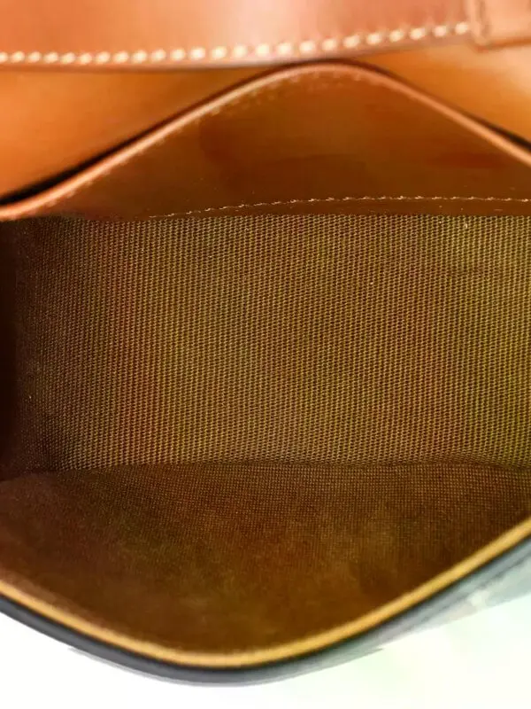 Celine Claude Triomphe Coated Canvas Mini Shoulder Bag - Brown