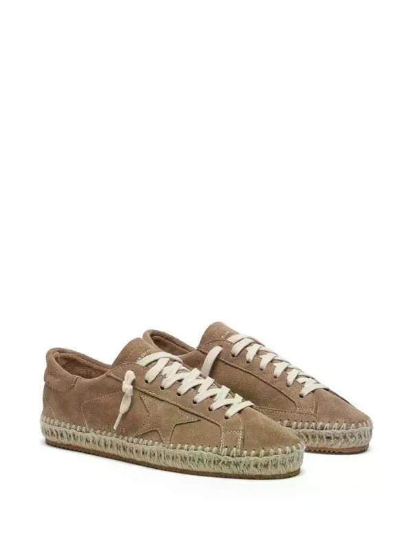 GOLDEN GOOSE Super-star Suede Sneakers With Jute-effect Foxing
