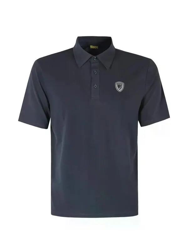BLAUER. Kemp Logo-patch Polo Shirt - Blue