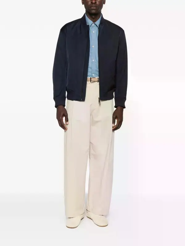BOSS Aston Martin Zip-up Ribbed-trim Jacket