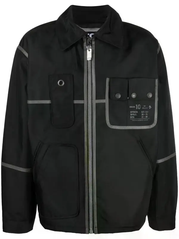 DIESEL® Piped-trim Canvas Jacket