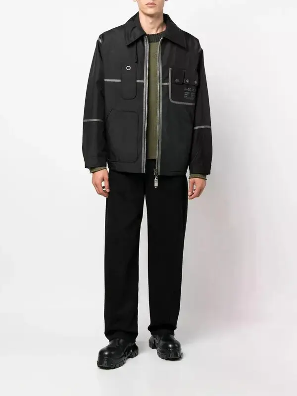 DIESEL® Piped-trim Canvas Jacket