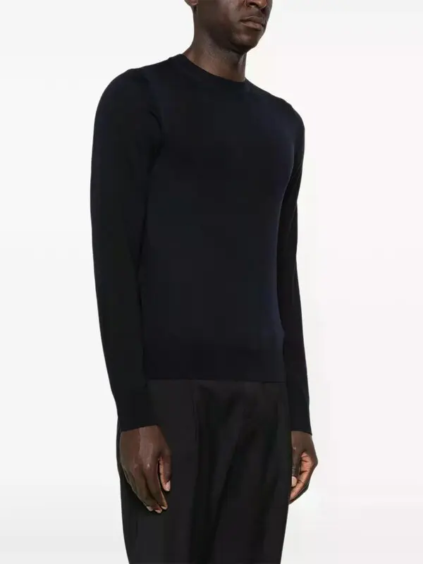 Emporio Armani Virgin Wool Crew Neck Sweater