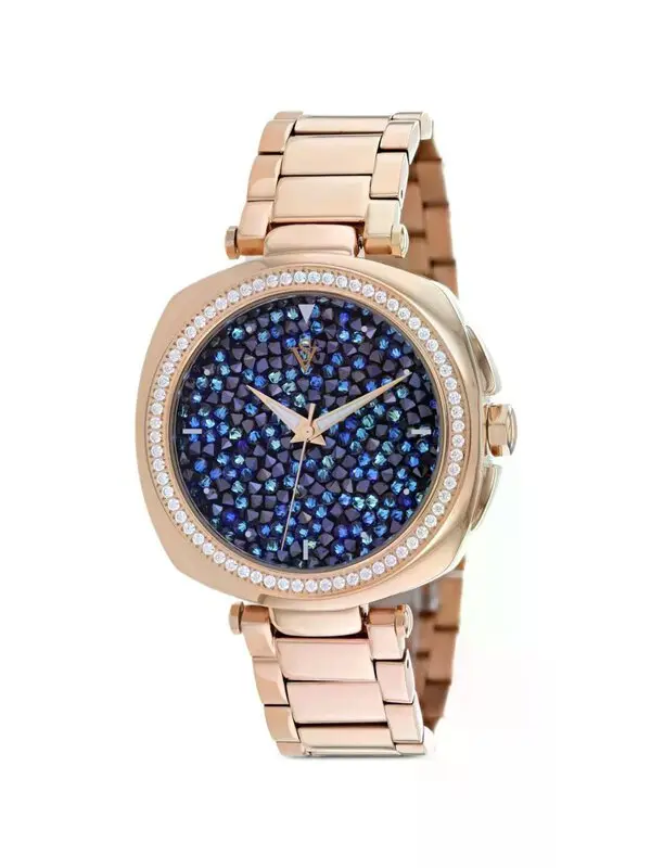 CHRISTIAN VAN SANT Mirabella 40mm Watch With Crystal-embellished Bezel - Blue