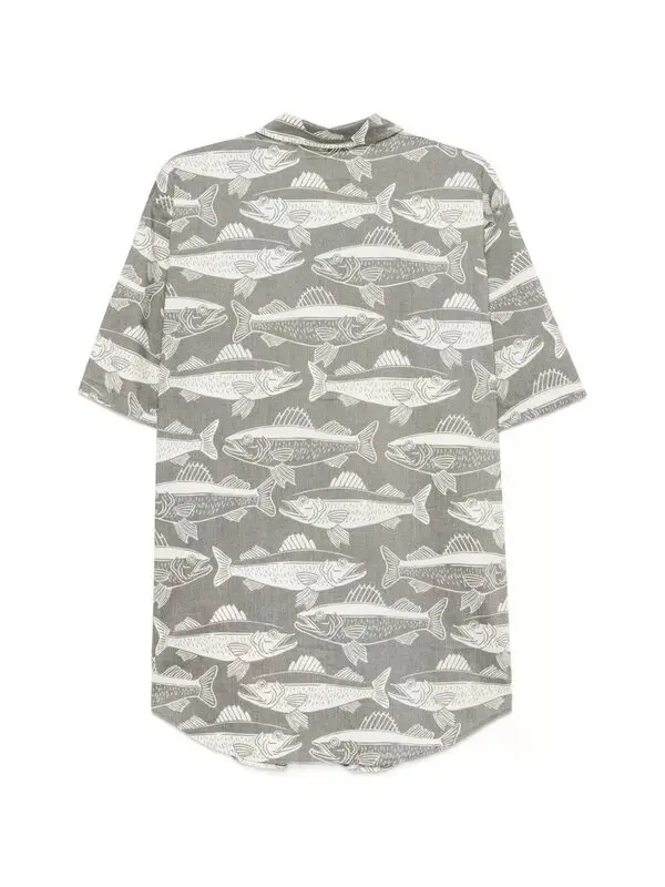 Filson Twin Lakes Fish-pattern Short-sleeve Shirt