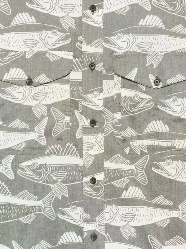 Filson Twin Lakes Fish-pattern Short-sleeve Shirt