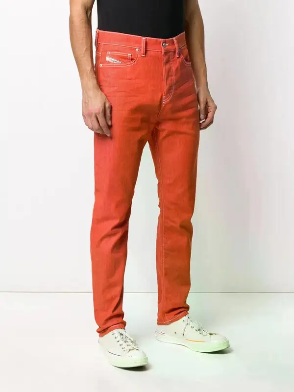 DIESEL® Mid-rise Slim Fit Jeans - Orange