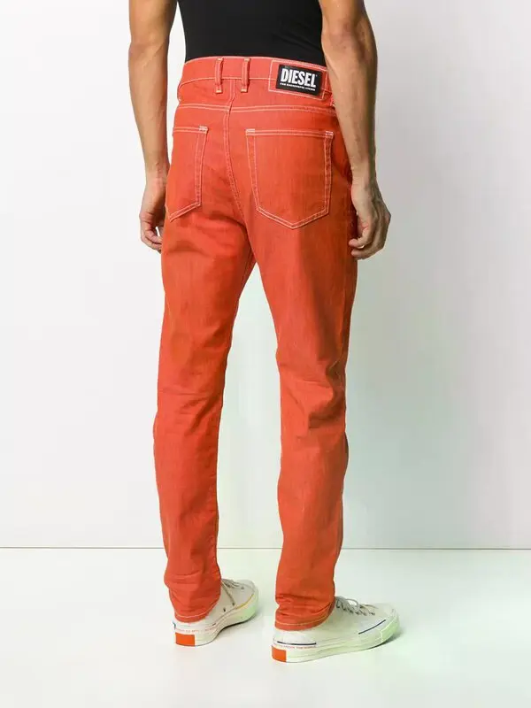 DIESEL® Mid-rise Slim Fit Jeans - Orange