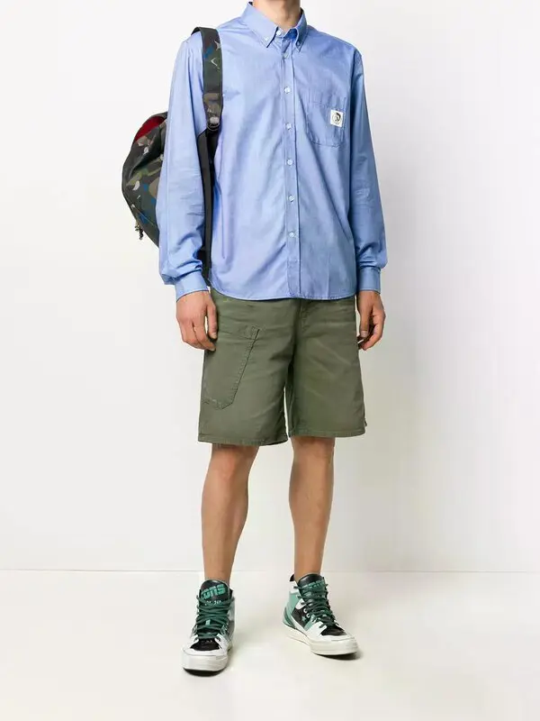 DIESEL® Logo Patch Oxford Shirt