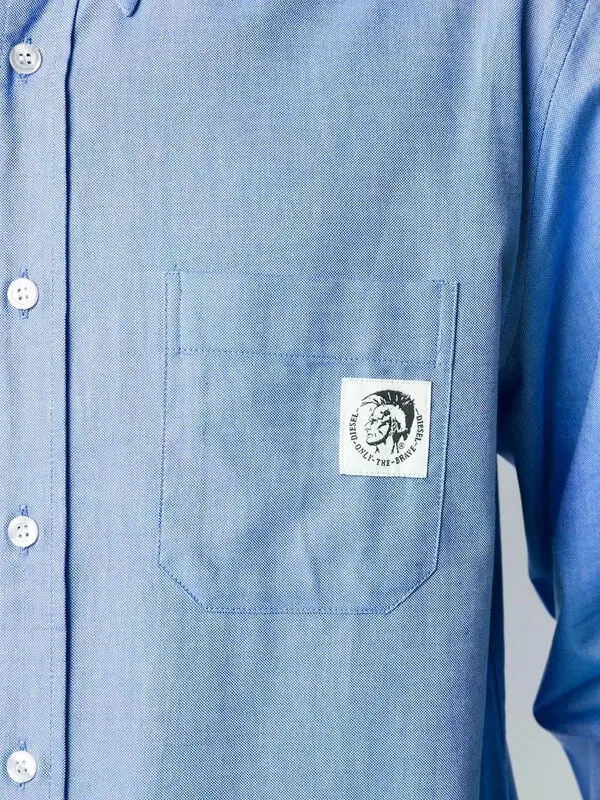DIESEL® Logo Patch Oxford Shirt