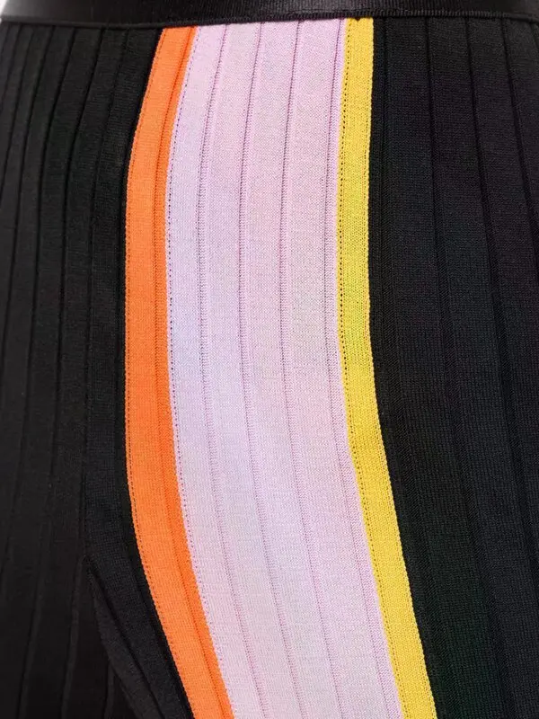 ELLERY Striped Panel Flared Trousers