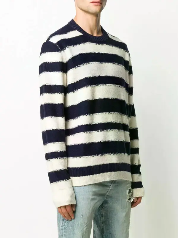 DIESEL® Striped Crew Neck Sweater