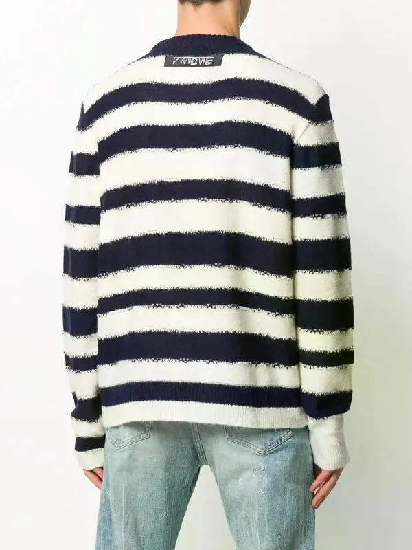 DIESEL® Striped Crew Neck Sweater
