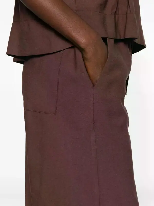 PHILIA LOFT Drawstring Wide-leg Trousers