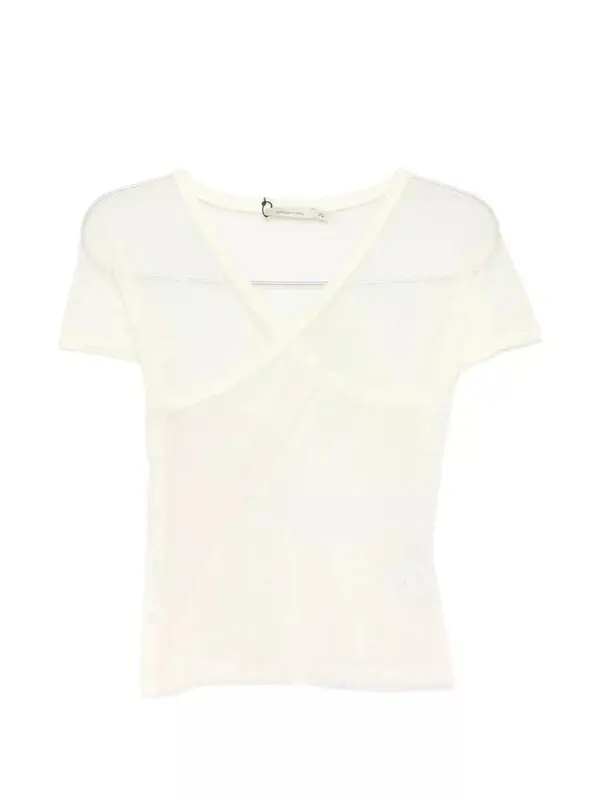 Paloma Wool Olimpia Mesh T-shirt - Yellow