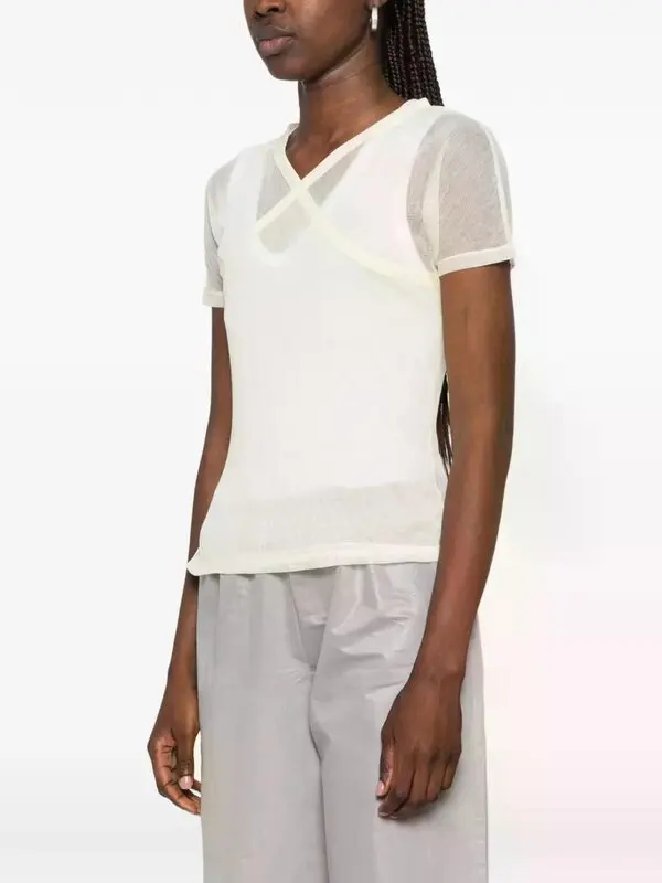 Paloma Wool Olimpia Mesh T-shirt - Yellow