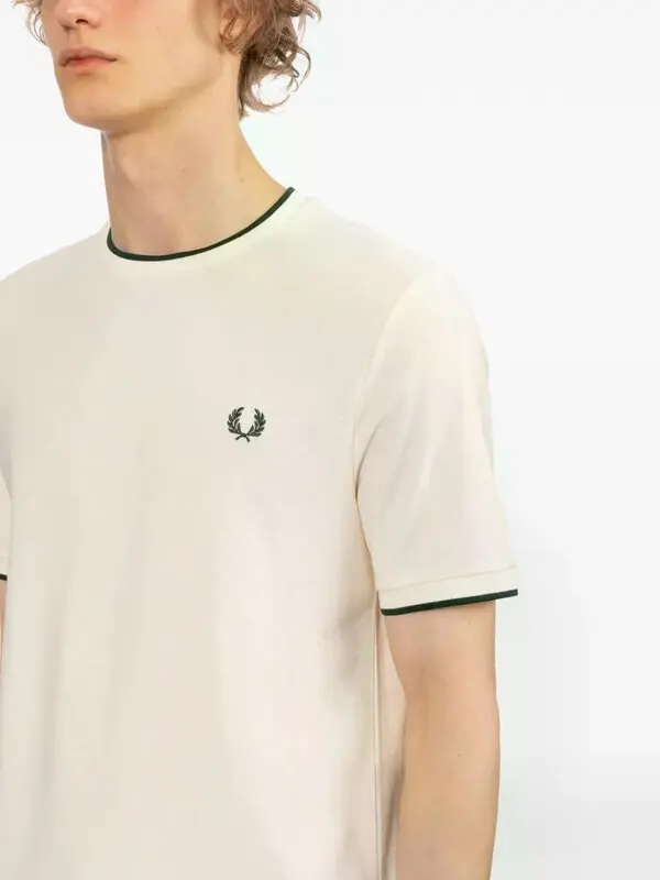 Fred Perry Logo-embroidered Crew Neck T-shirt