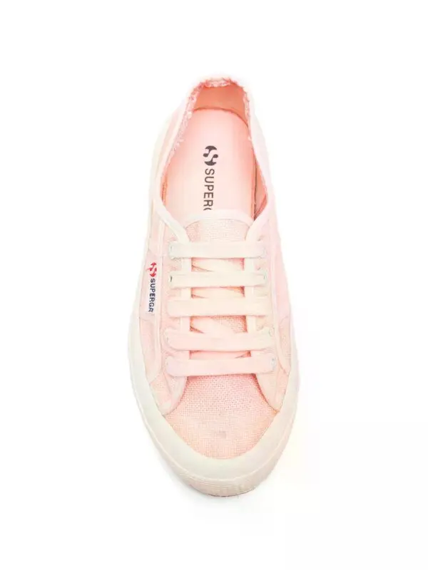Superga Lace-up Canvas Sneakers - Pink
