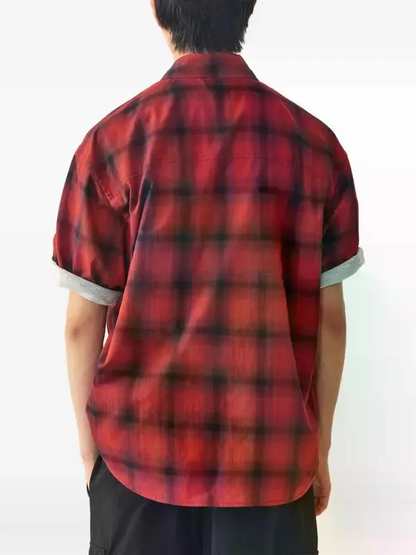 STUDIO TOMBOY Check-pattern Short-sleeve Shirt
