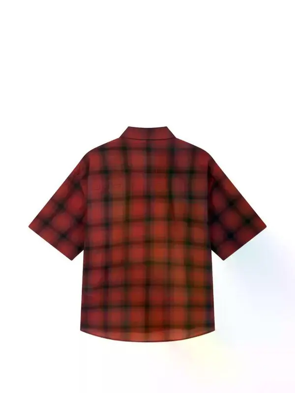 STUDIO TOMBOY Check-pattern Short-sleeve Shirt