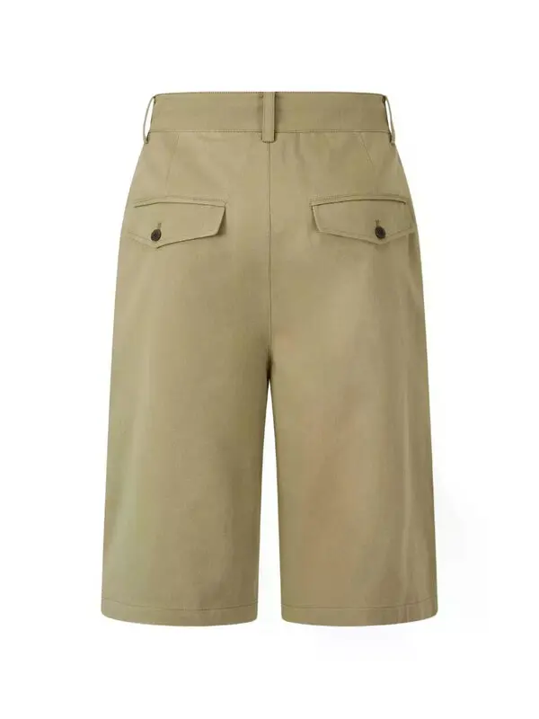 STUDIO TOMBOY Pleated Cotton Tailored Shorts