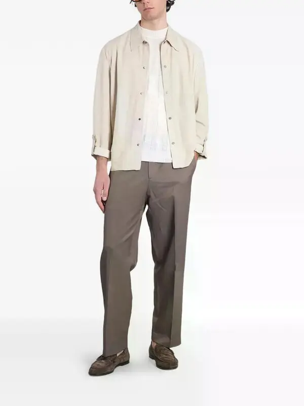 SALVATORE SANTORO Suede-finish Shirt Jacket