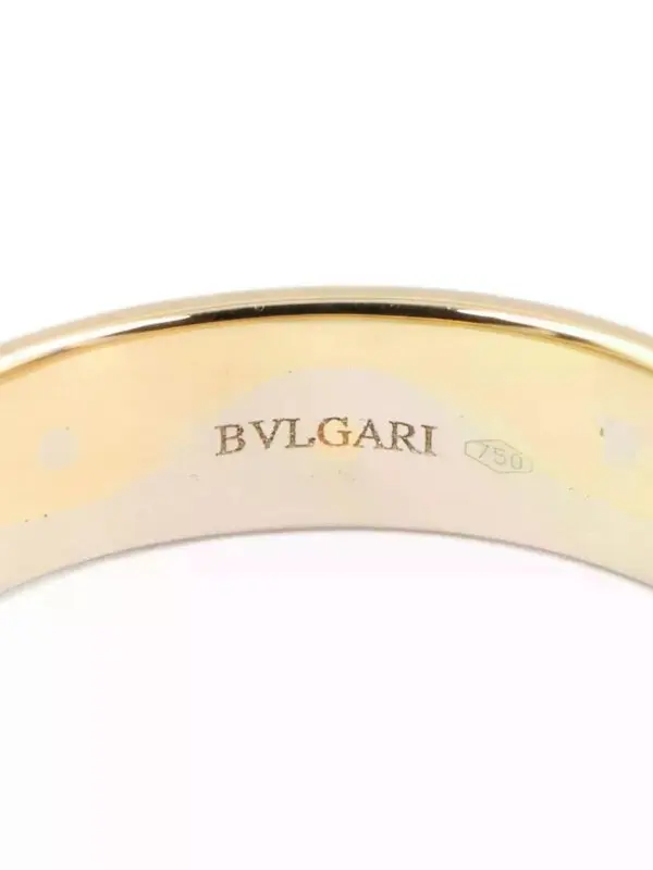 BVLGARI Onda Ring In 18k Yellow And White
