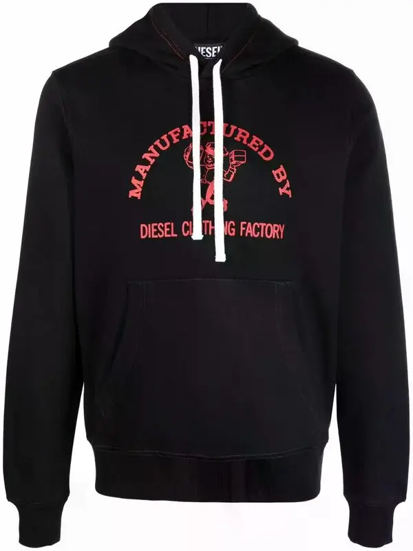 DIESEL® Graphic Print Pullover Hoodie
