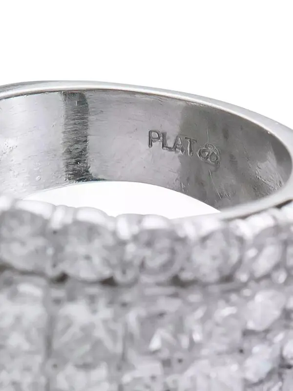 LB EXCLUSIVE Platinum Diamond Statement Ring