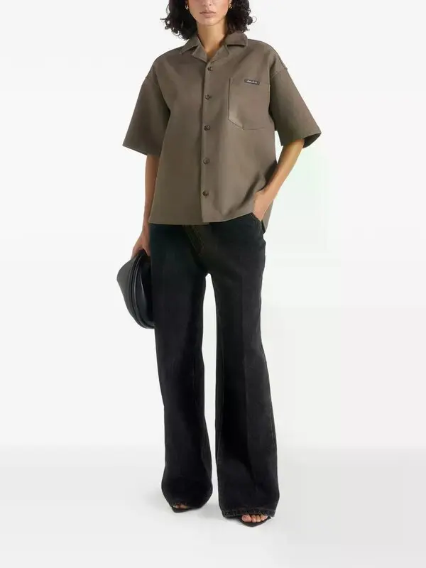 Manière De Voir Brook Boxy Twill Shirt