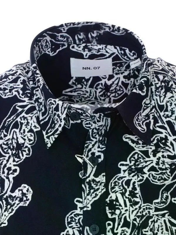 Nn07 Deon Floral-print Shirt