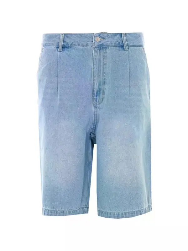 DUNST Pleated Denim Shorts