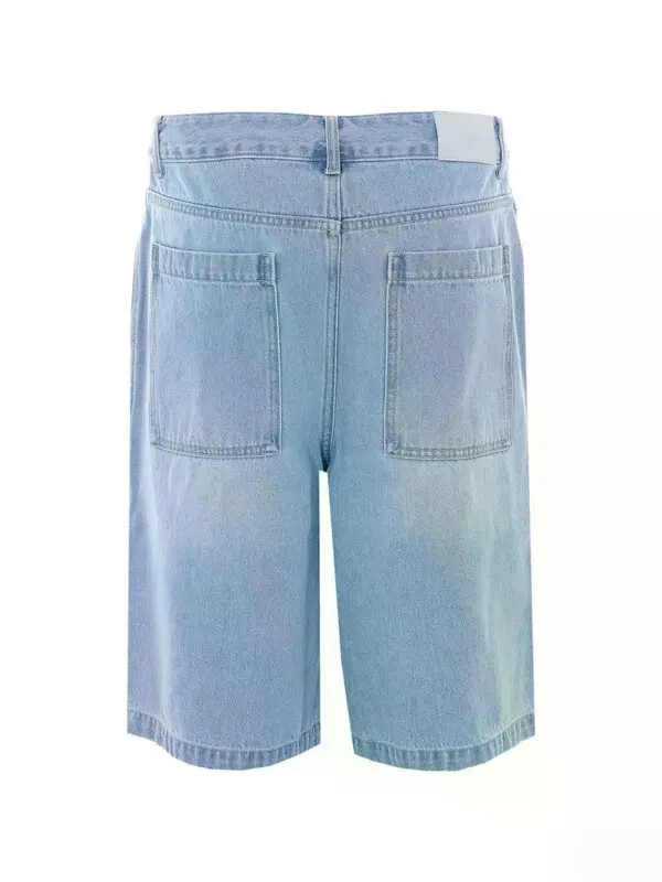DUNST Pleated Denim Shorts