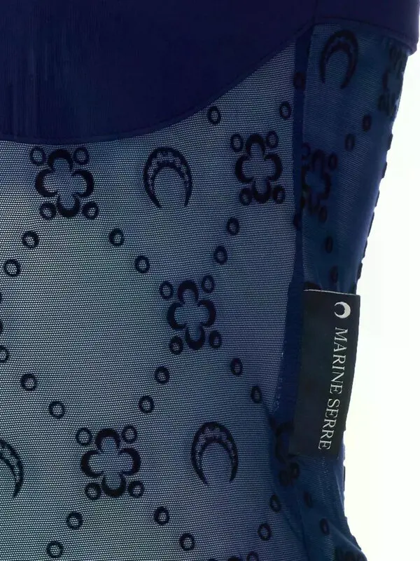 MARINE SERRE Moon Print Mesh Bodysuit