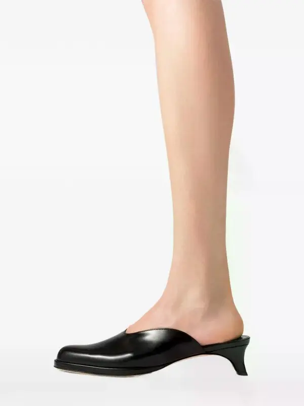 By Far Babylady Patent Leather Mules
