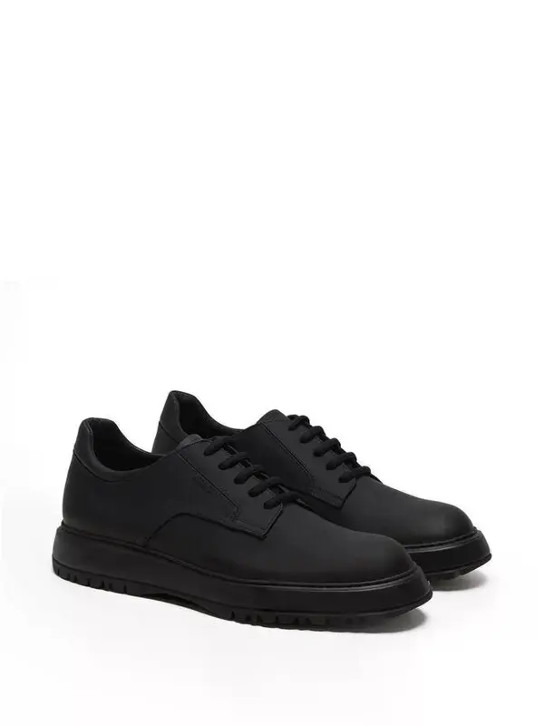 REFERENC Derby Rubberised Leather Sneakers