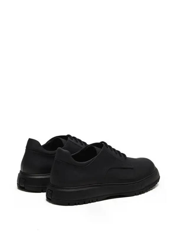 REFERENC Derby Rubberised Leather Sneakers