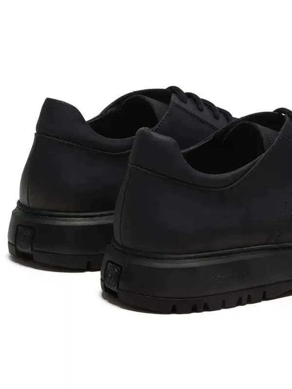 REFERENC Derby Rubberised Leather Sneakers