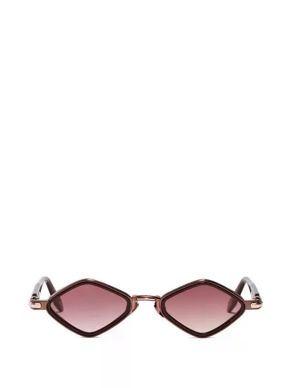 JOHN DALIA Geometric Frame Sunglasses - Red