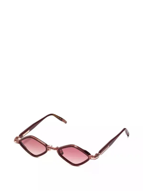 JOHN DALIA Geometric Frame Sunglasses - Red