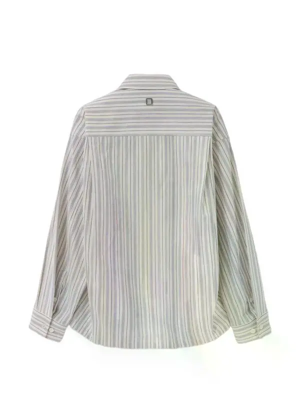 WOOYOUNGMI Striped Embroidered Shirt