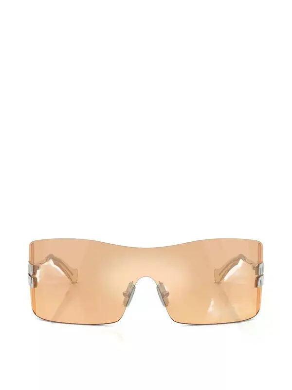 Miu Miu Shield-frame Sunglasses - Orange