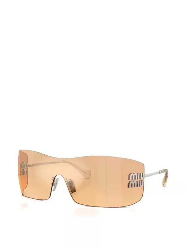 Miu Miu Shield Frame Sunglasses - Orange