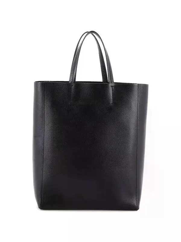 Celine Vertical Cabas Grained Calfskin Tote Bag - Black