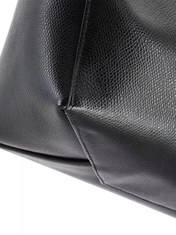 Celine Vertical Cabas Grained Calfskin Tote Bag - Black