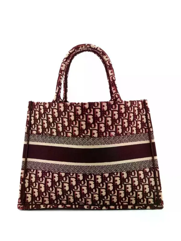 Dior Book Oblique Canvas Medium Tote Bag