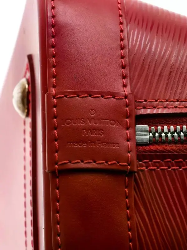LOUIS VUITTON Alma Epi Leather Pm Satchel - Red