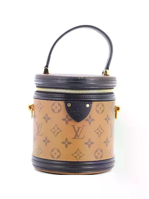 LOUIS VUITTON Cannes Handbag Reverse Monogram Canvas Satchel